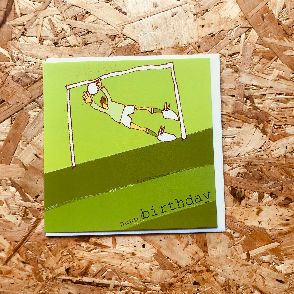 Goalkeeper football greeting card - DR09 – Stanchion